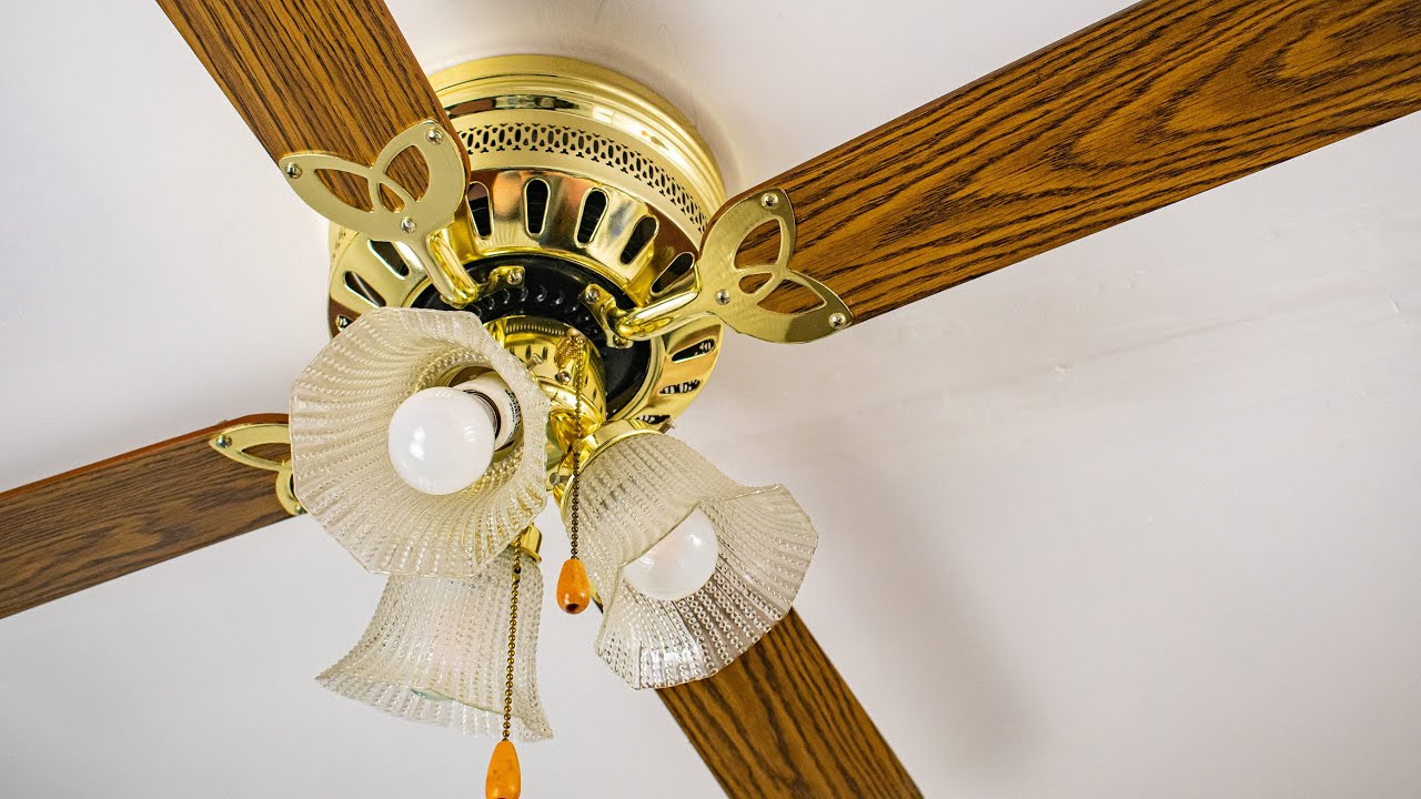 42" Home Essentials Ceiling Fan - YouTube