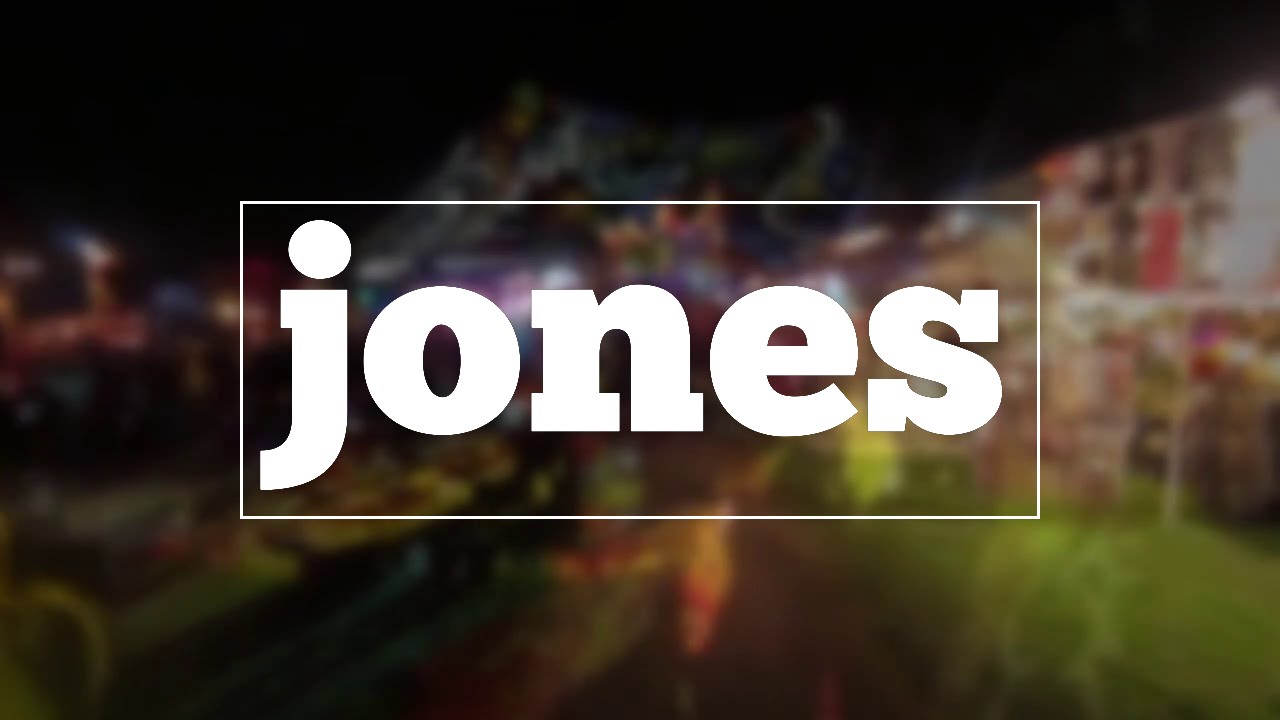 How do you spell jones? - YouTube