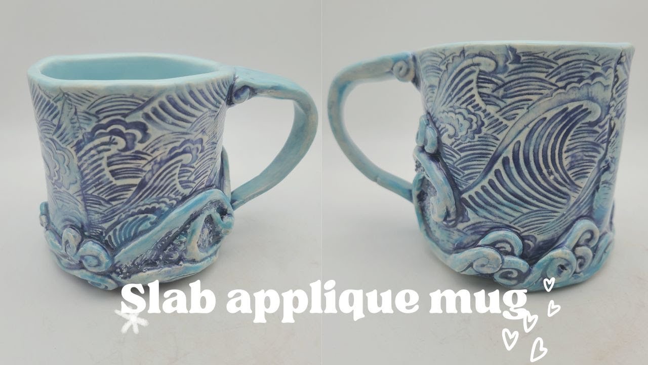Ceramic Applique Mug Using Elements of Nature | Beginning Ceramics ...