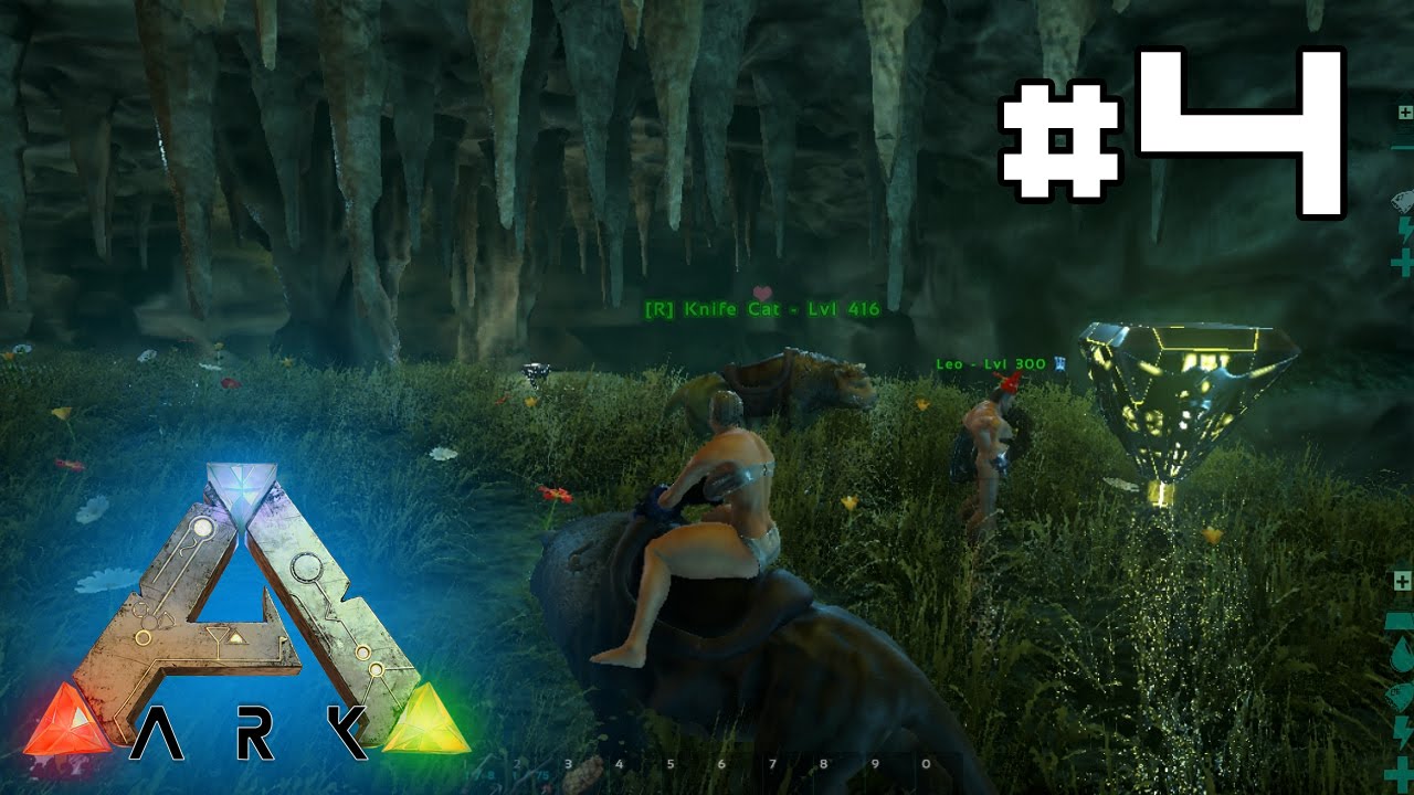 ARK Survival Evolved - Cave Run and Birthday Cake! #4 - YouTube