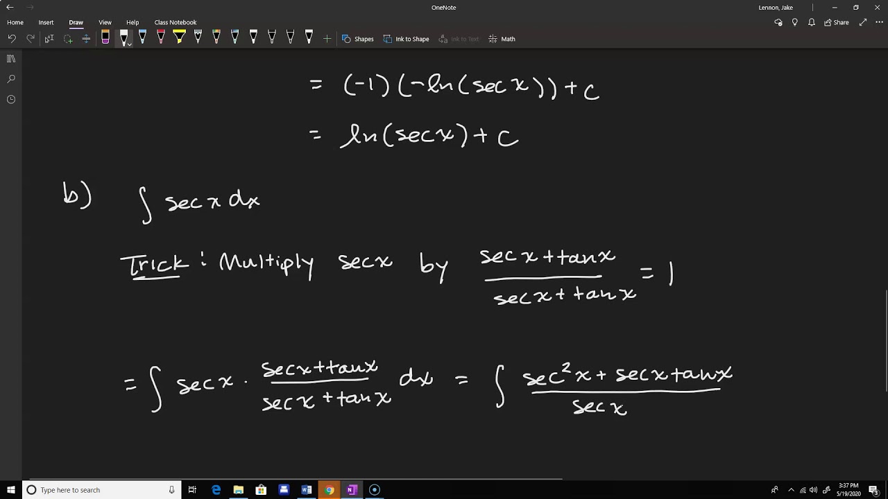 Basic Integration Techniques - YouTube