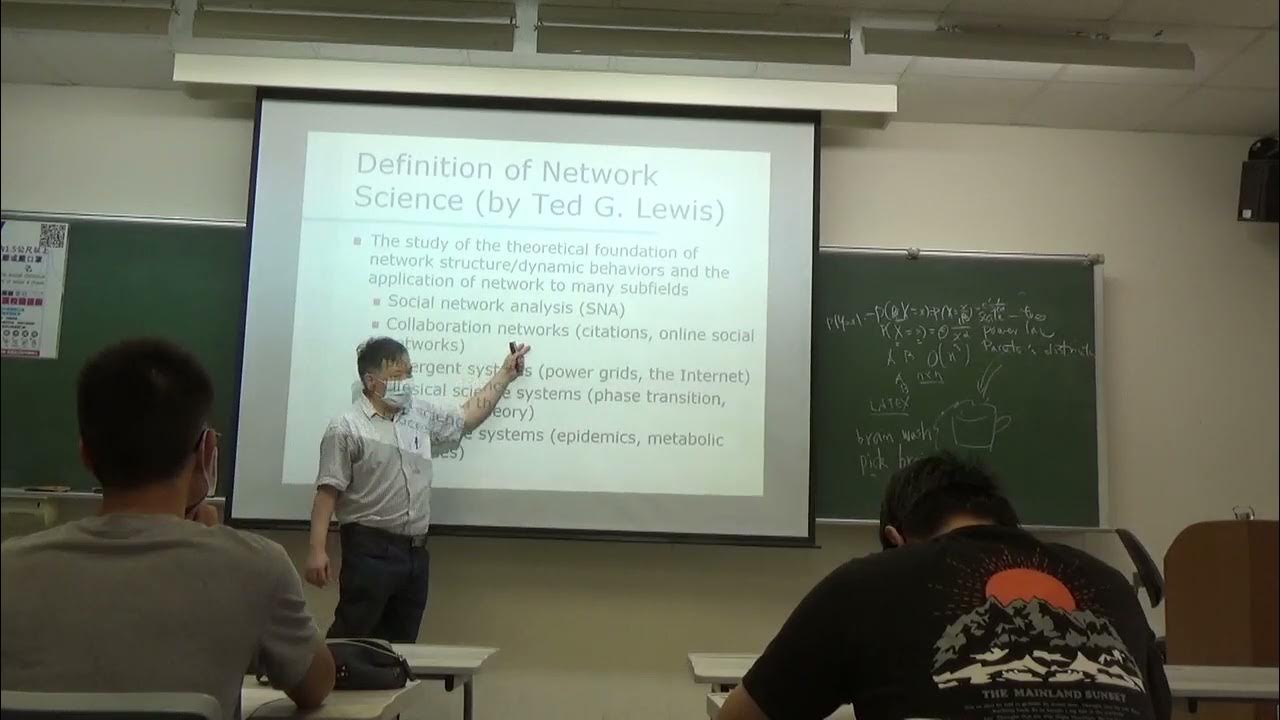 NTHU COM 5305 Network Science 2022/09/12 Introduction 2 - YouTube