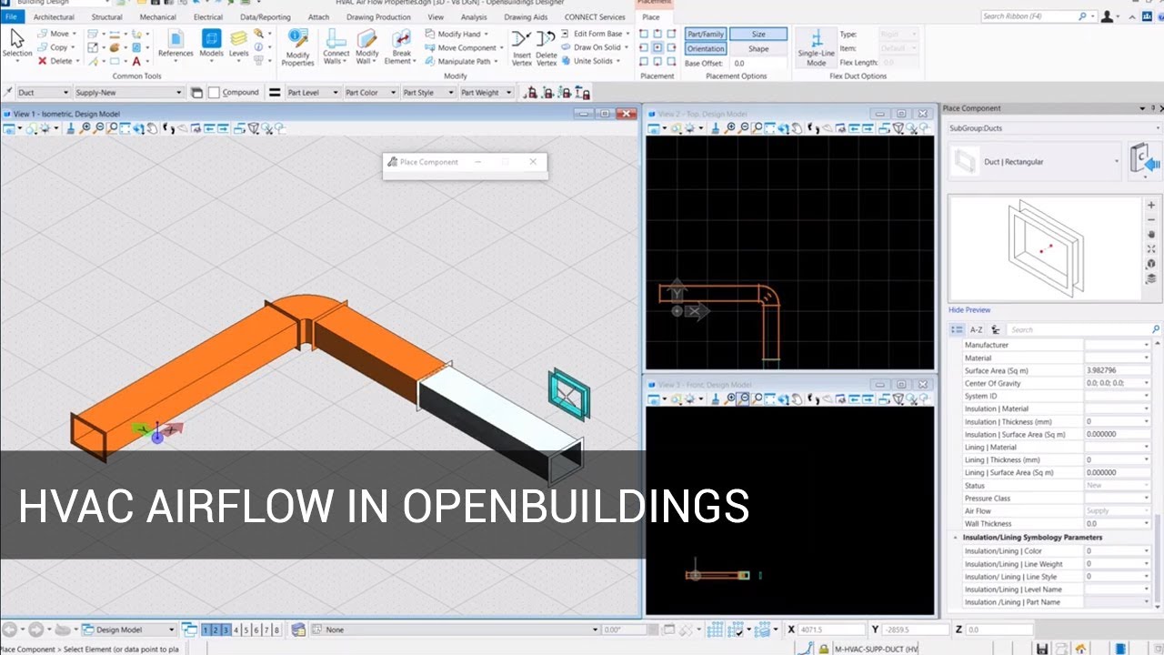HVAC Air Flow Properties in OpenBuildings Designer CONNECT Edition ...