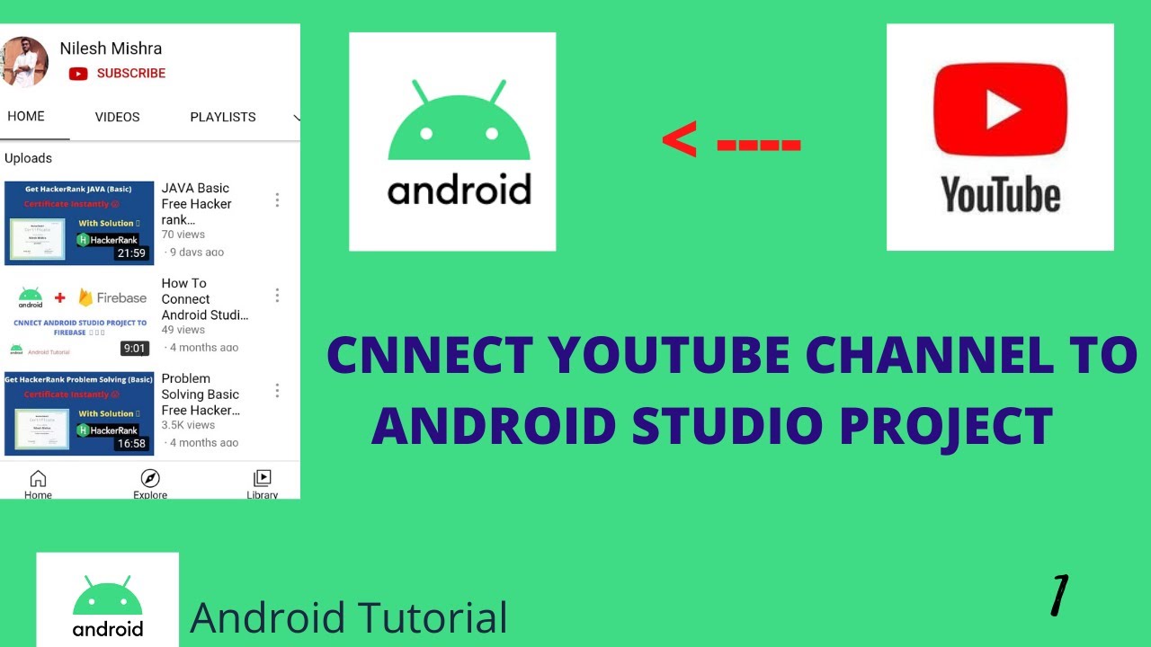 How To Connect YouTube Channel in Your Android Studio Project ...