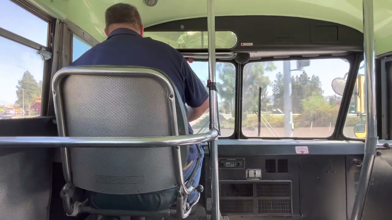 DRIVING THE OLDEST RUNNING CROWN COACH TANDEM AXLE 4 WHEEL DRIVE SCHOOL ...