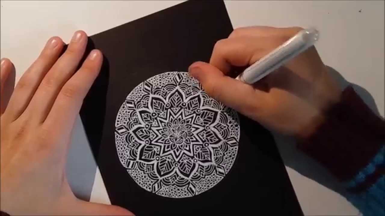 How to draw a mandala - YouTube