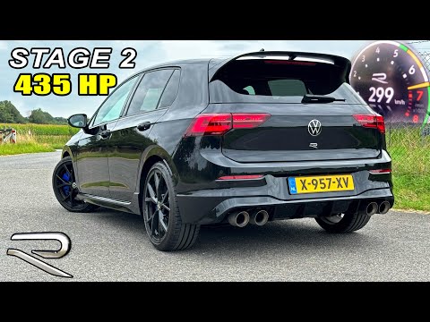 VW GOLF R MK8 *STAGE 2* // 299KMH REVIEW on AUTOBAHN