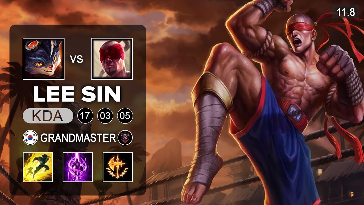 Lee Sin Top vs Rumble - KR Grandmaster Patch 11.8 - YouTube
