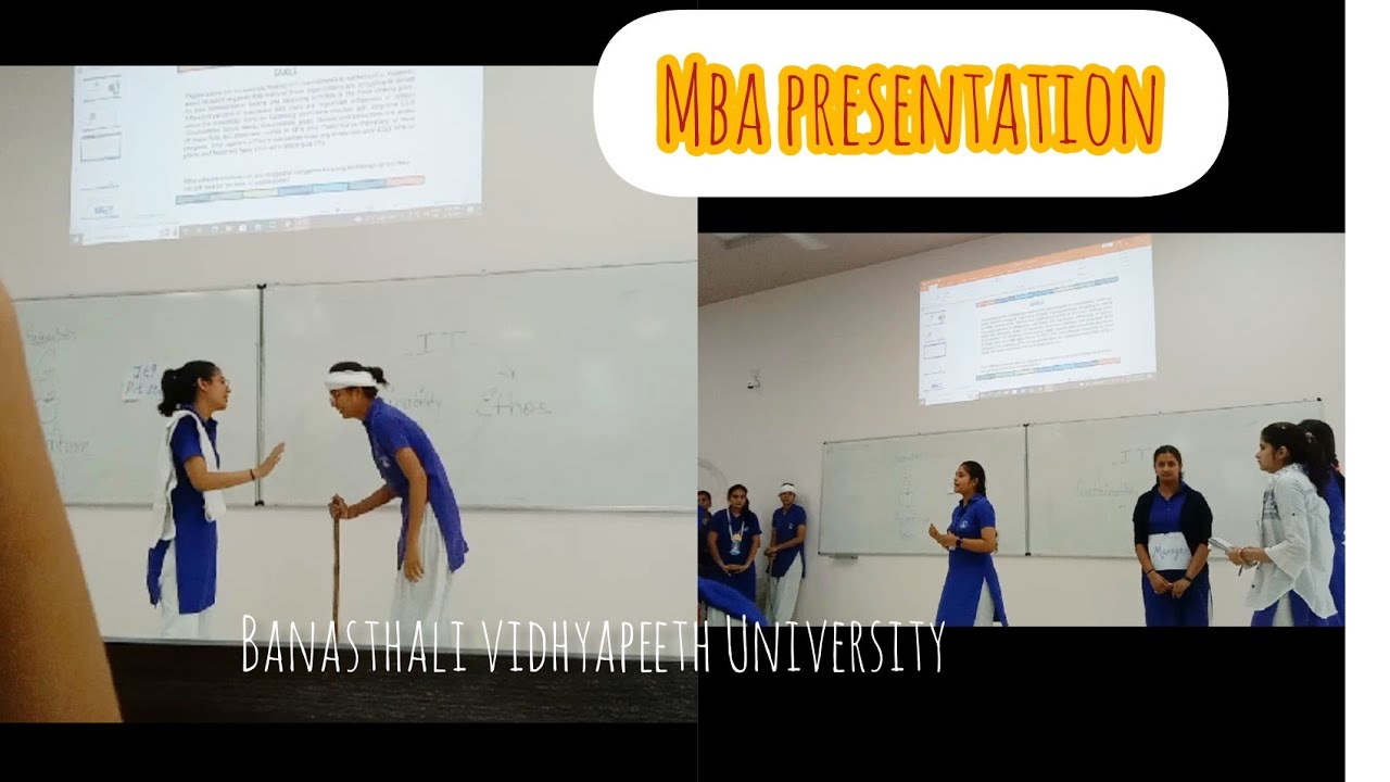 MBA presentation #banasthalividyapith - YouTube