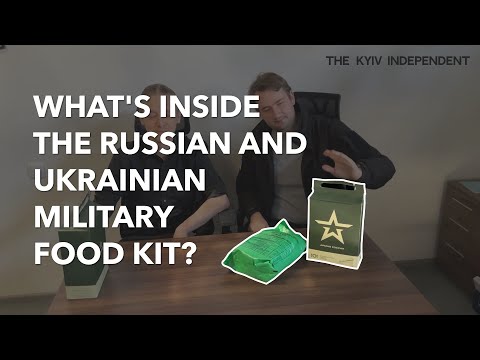 What's inside the Russian and Ukrainian military food kit? - YouTube