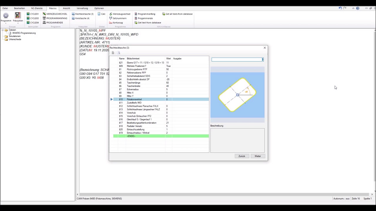 NC Editor Programmer BASIC Makroprogrammierung - editorbasierenden ...