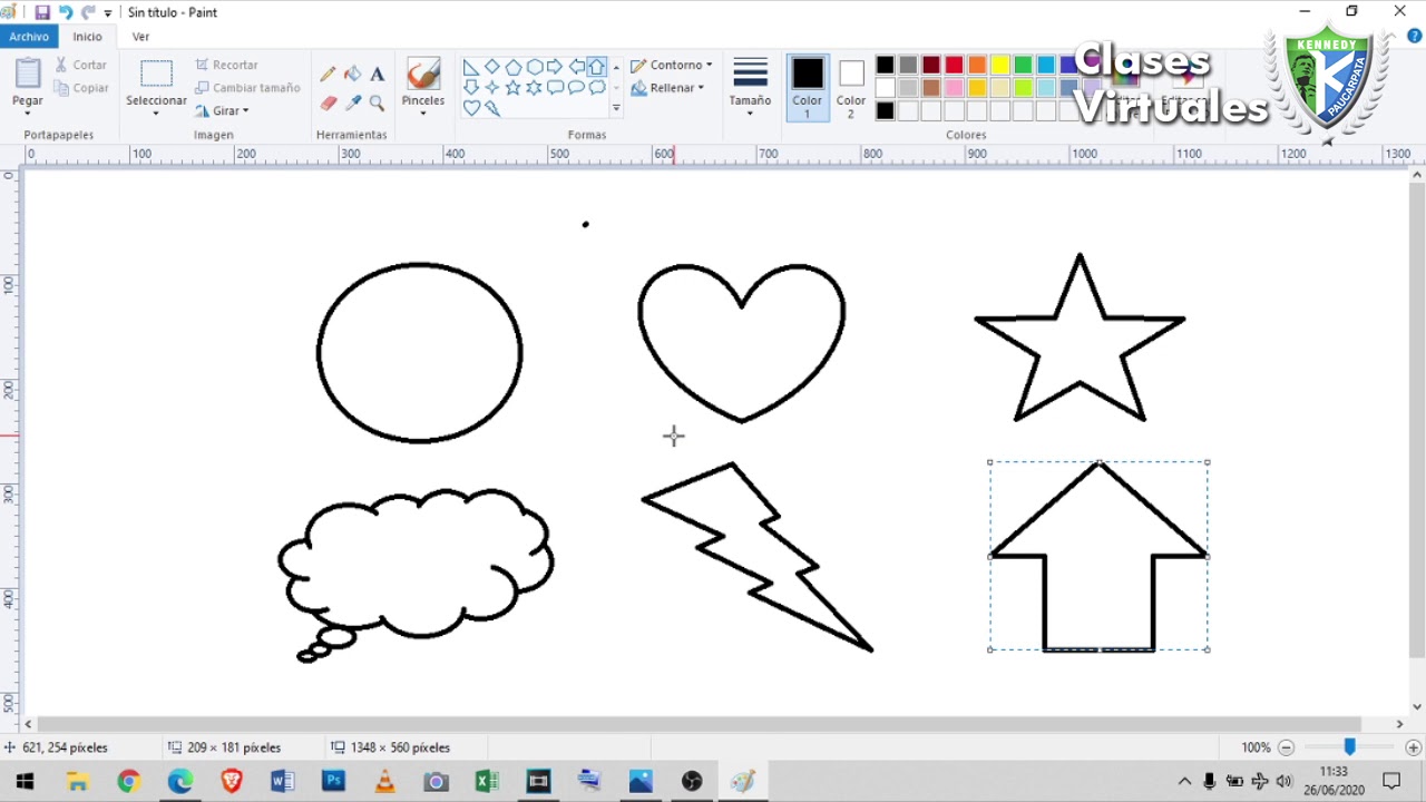 paint botones y herramientas - YouTube