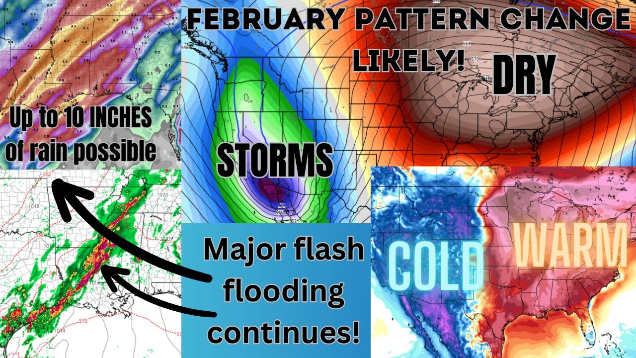 Major Flash Flooding Ongoing in The Deep South as February Looks Active ...