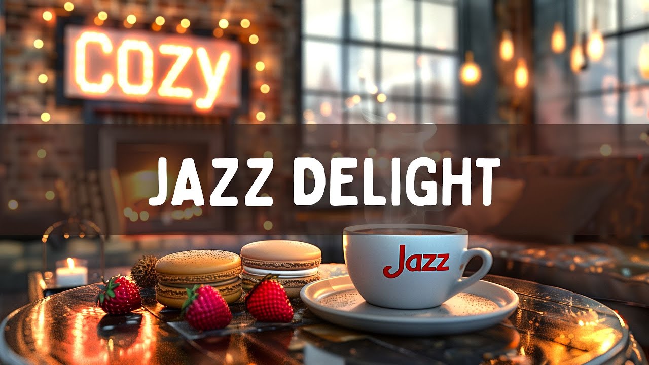 Smooth Jazz Delight with Cozy Coffee Ambiance ☕️ Cozy Jazz Lounge Music ...
