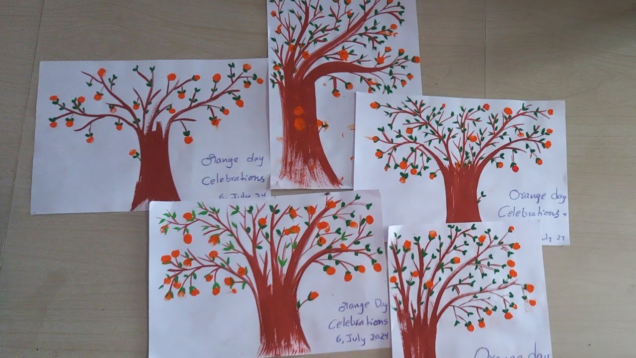 orange day celebrations in school || orange color day celebrations ...