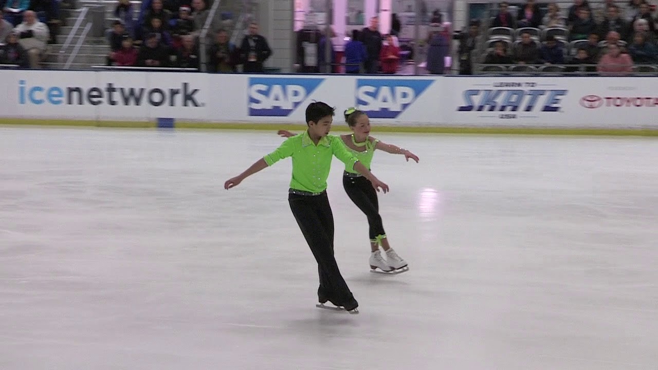 2018 Figure Skating National Championship Juvenile Pair Dalila Delaura ...