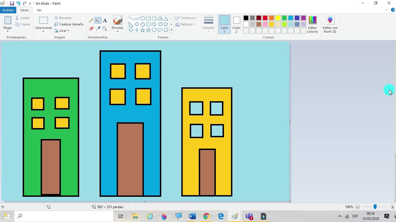 HERRAMIENTA FORMAS Y RELLENO DE COLOR - YouTube