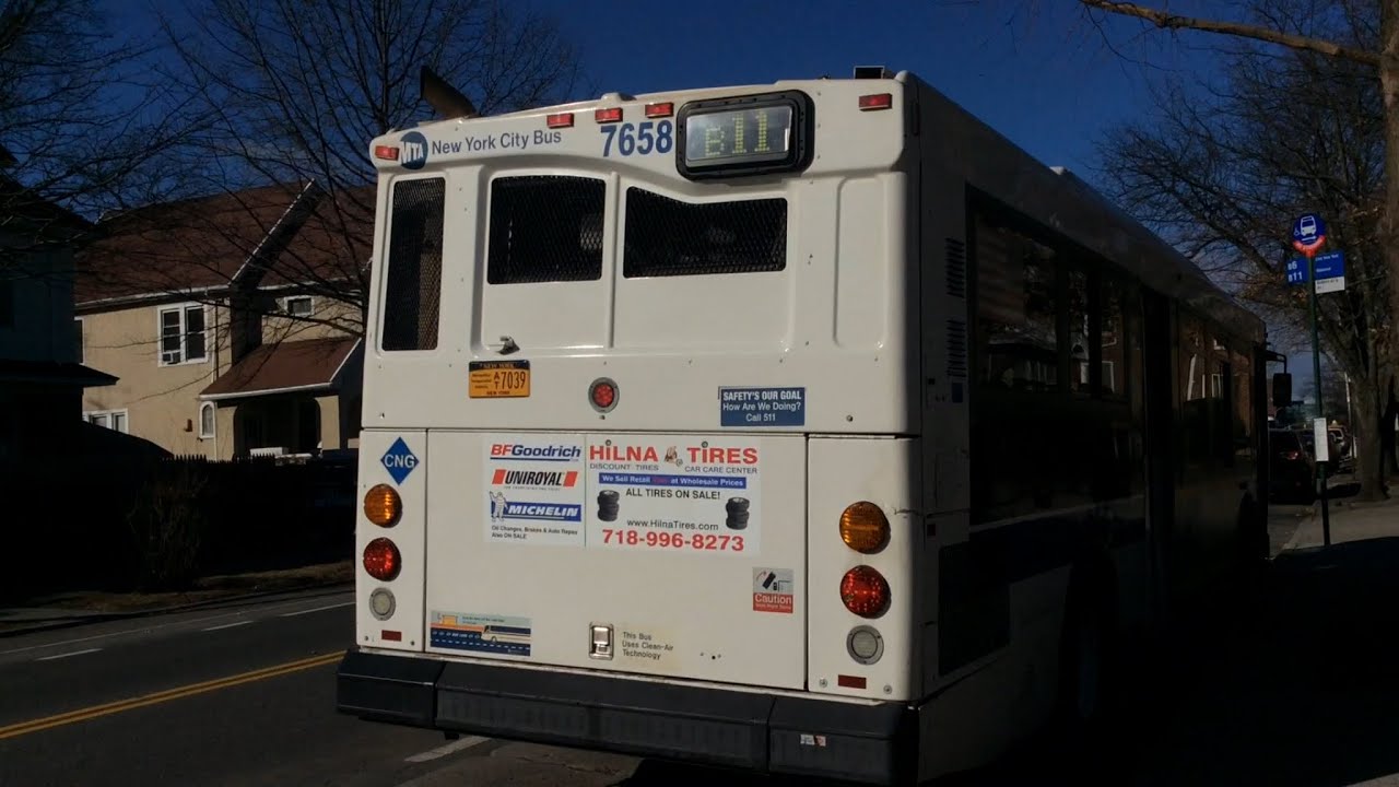 MTA New York City Bus 2003 Orion VII CNG #7658 on the B11 @Bedford Av ...