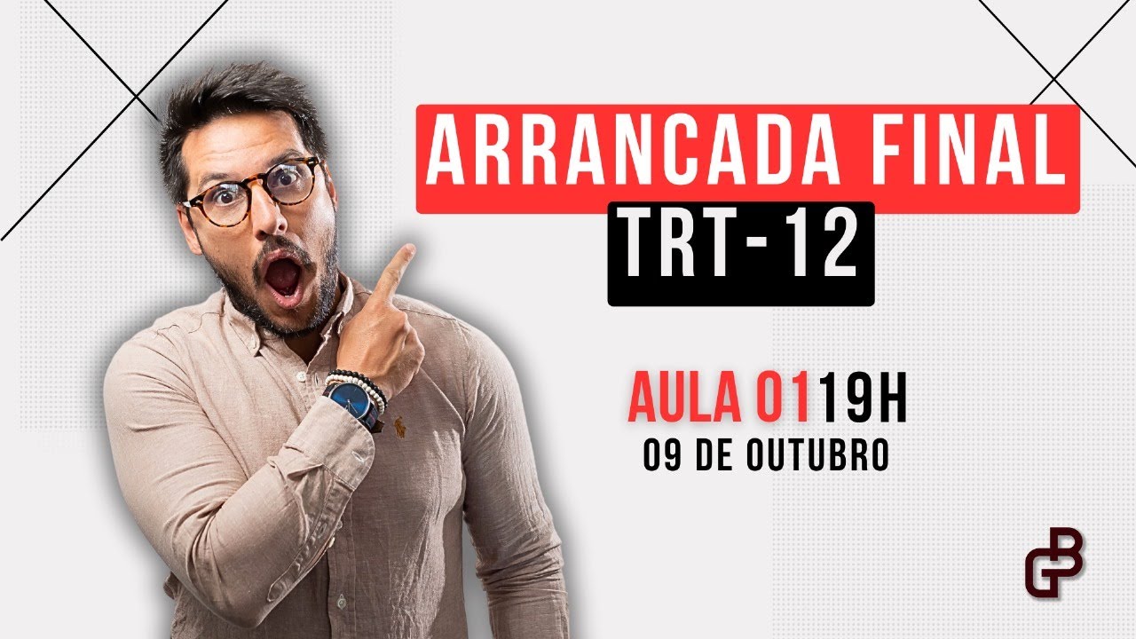 TRT-12 - ARRACNADA FINAL - DIA 01 - DIREITO DO TRABALHO - YouTube