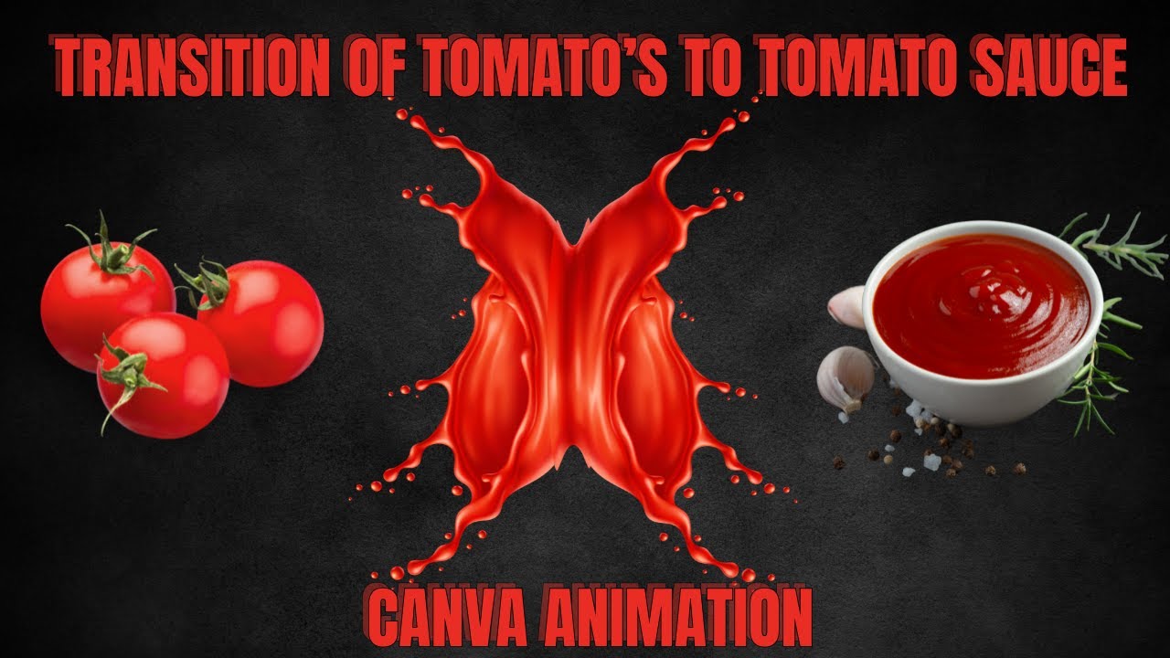 Animation of Tomatos into Tomato Sauce in Canva | Step by Step Tutorial ...