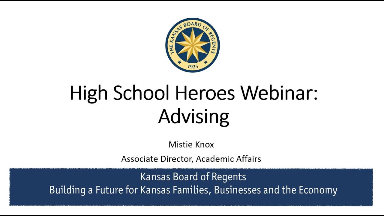 KBOR: Unlocking Student Success - Expert Advising Tips and Tricks - YouTube