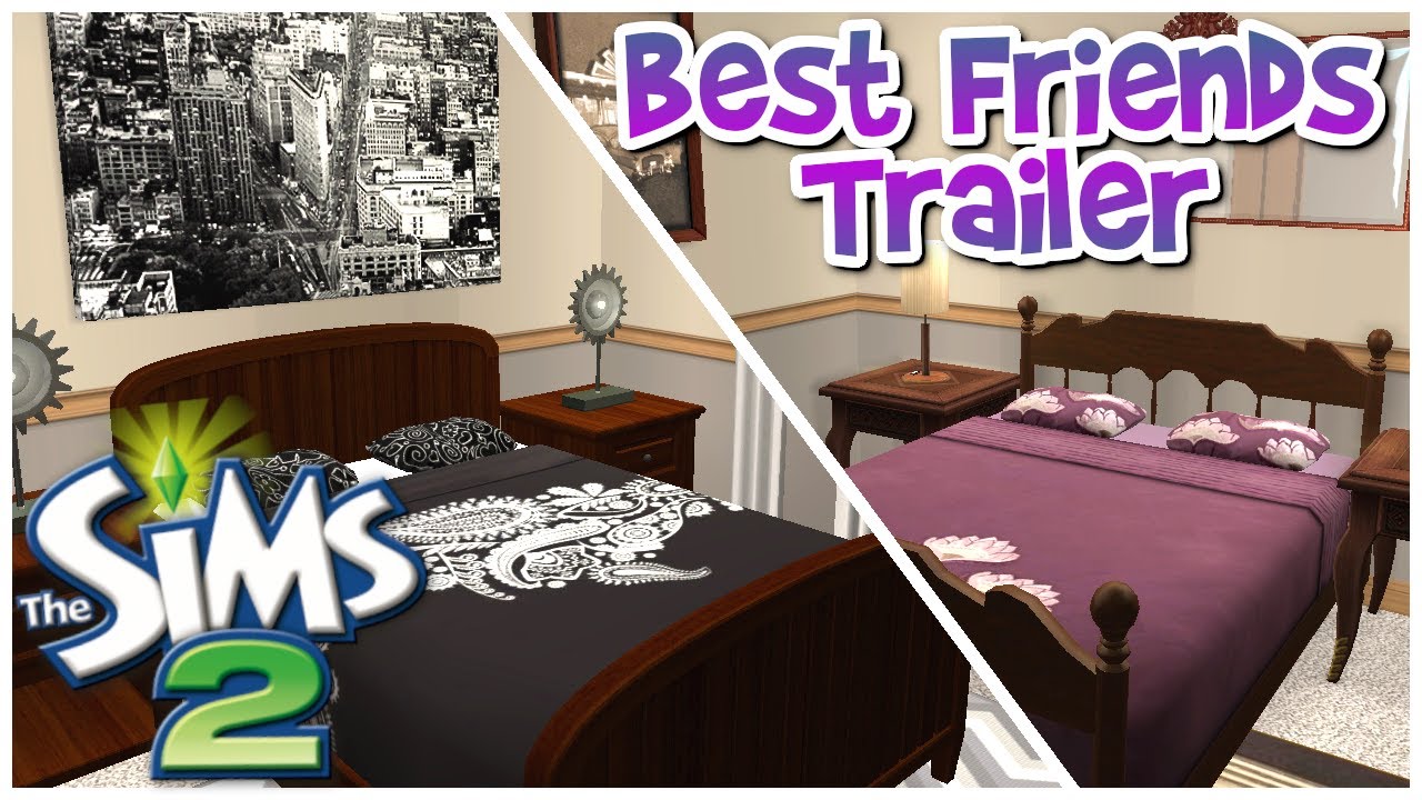 BEST FRIENDS TRAILER 🏠 The Sims 2: Speed Build - YouTube