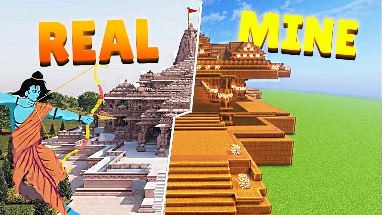 I Build RAM MANDIR In Minecraft ️ - YouTube