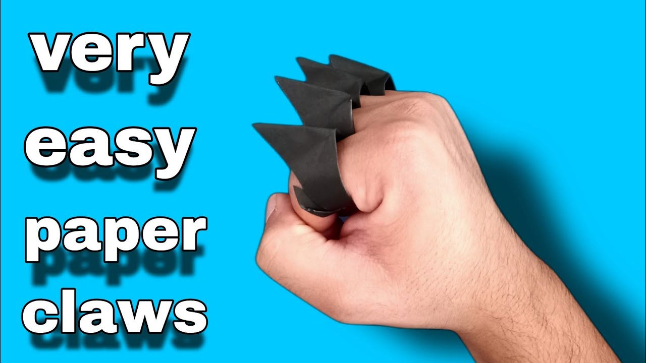How to make claws out of paper . Origami rings claws . paper claws ...