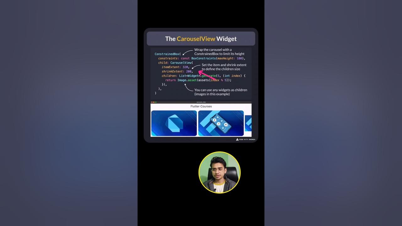 New CarouselView Widget in Flutter 🔥 - YouTube