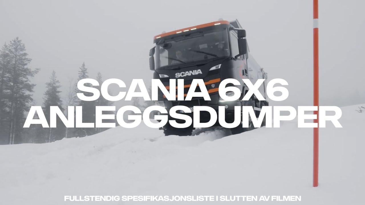 Scania 6x6 Anleggsdumper - YouTube