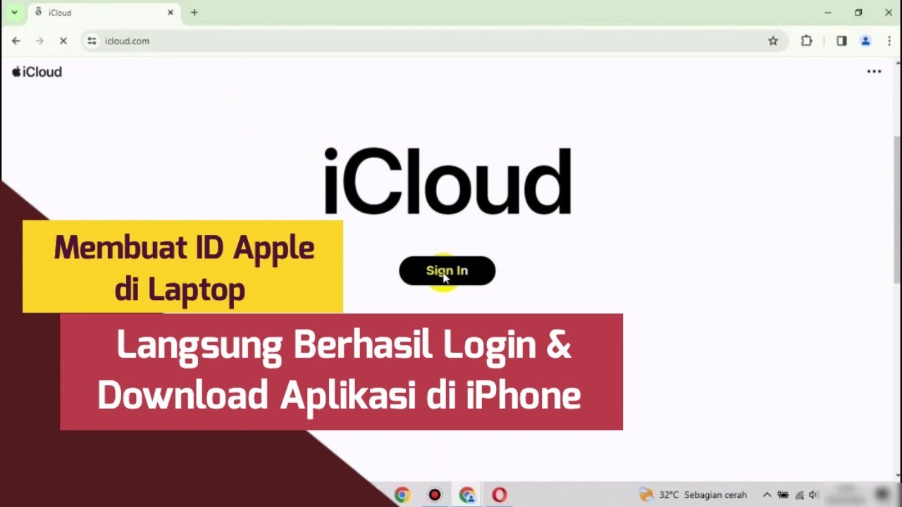 Cara Daftar iCloud atau Membuat Apple ID, Mudah Bisa lewat Laptop - YouTube