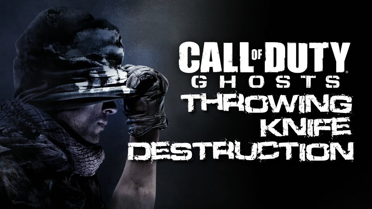 Call Of Duty Ghosts Throwing Knife Destruction | TerriblePain - YouTube