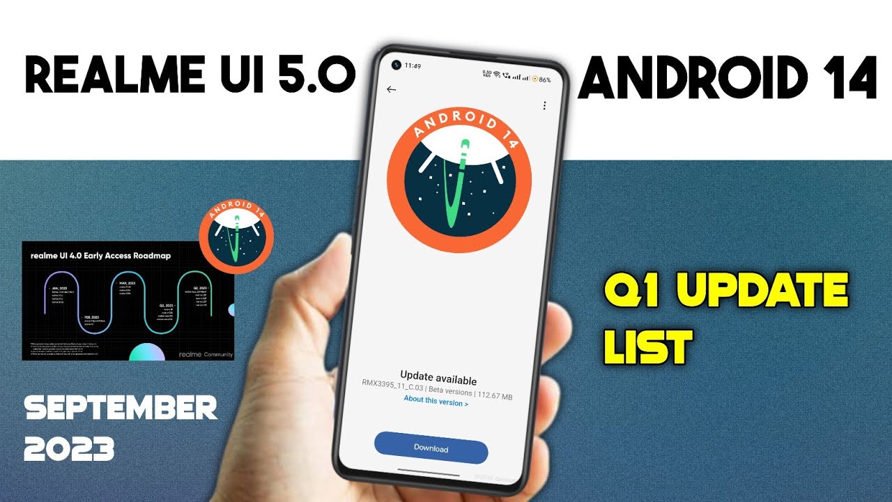 Realme UI 5.0 Android 14 Update Q1 Update list of upcoming Update ...
