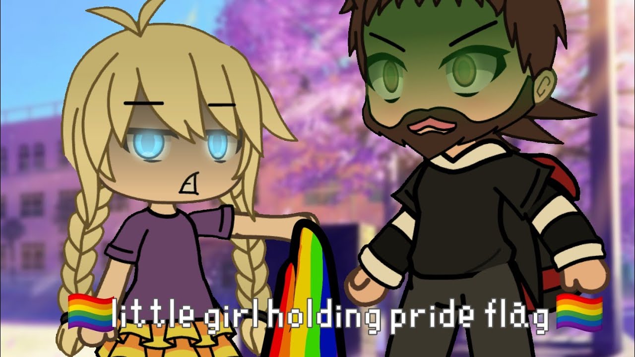 //🏳️‍🌈little girl holding a pride flag🏳️‍🌈//gacha life//trend//not ...