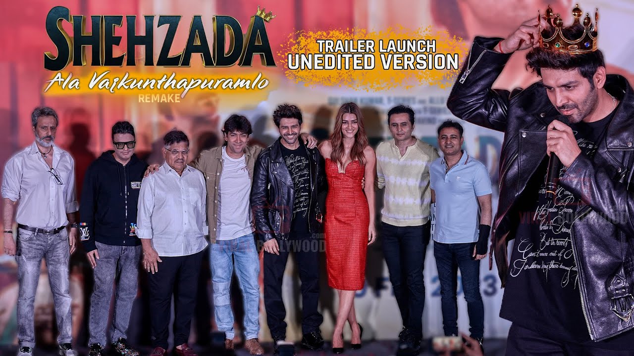 Shehzada | Trailer Launch | COMPLETE VIDEO | Kartik Aaryan, Kriti Sanon ...
