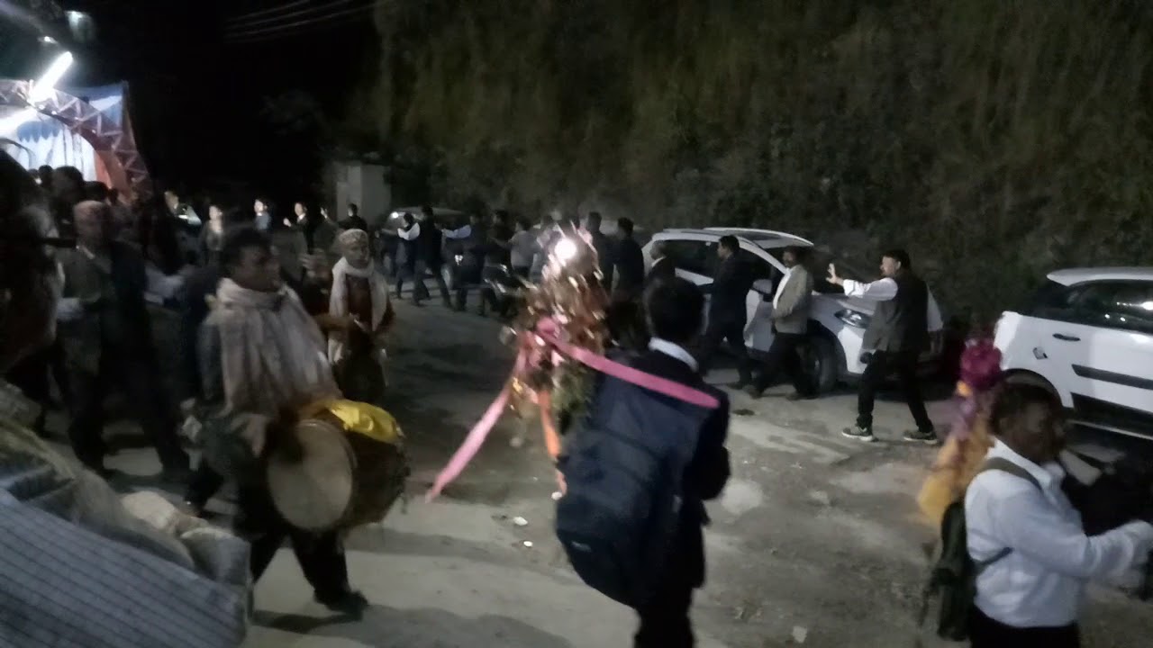 Bhotiya Janjati traditional Pauna dance at marriage - YouTube