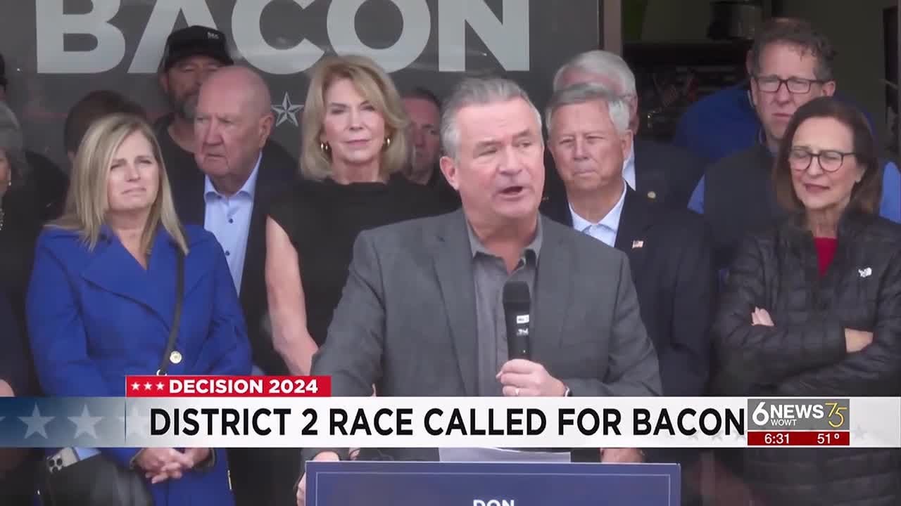 Nebraska District 2 race called for Bacon - YouTube