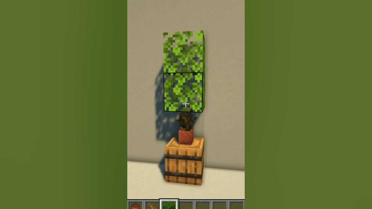 Bush Decoration In Minecraft - YouTube