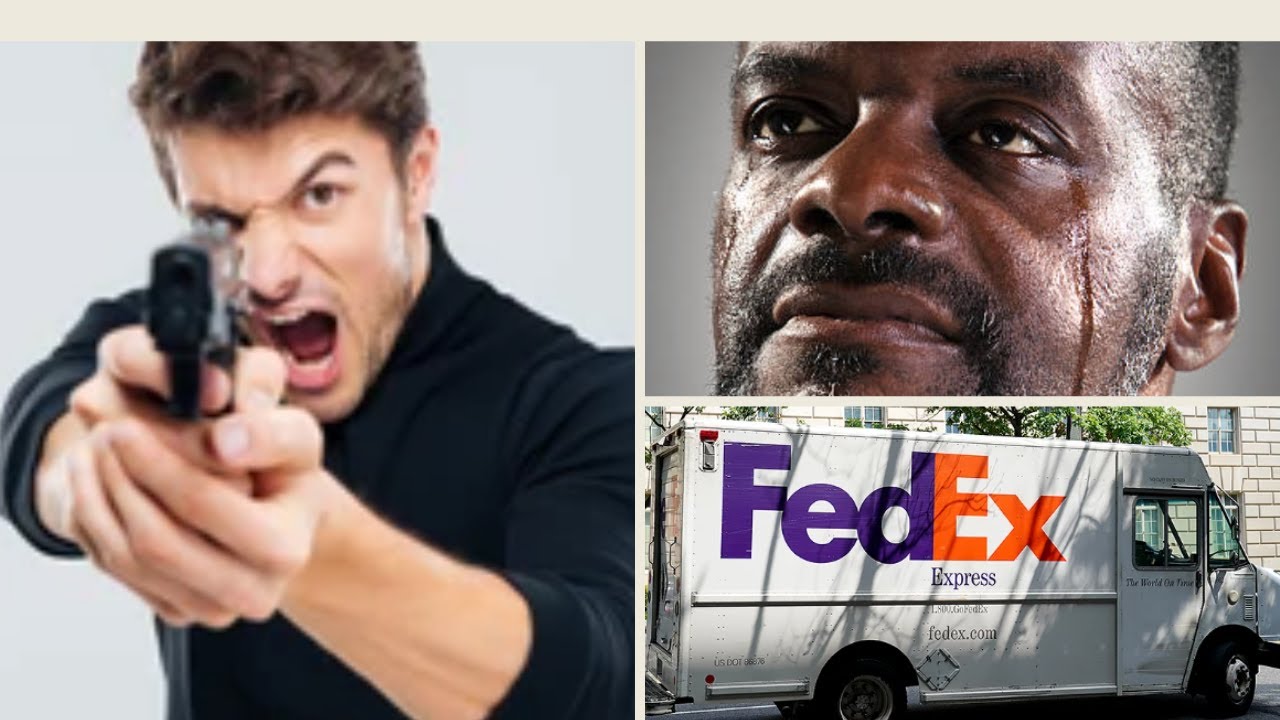 black FedEx driver shot at by two white men - YouTube