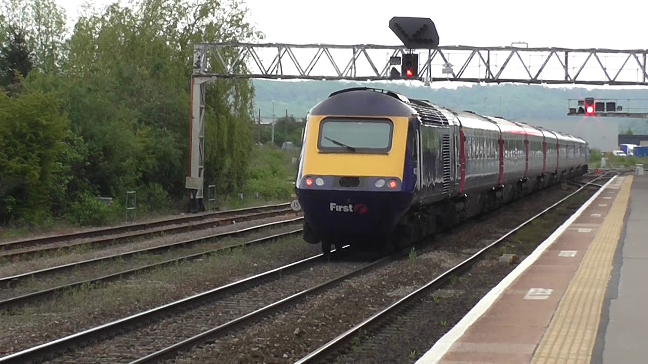 GWR HST no's: 43069-43028 @ Gloucester {1G47} 09/05/2018. - YouTube