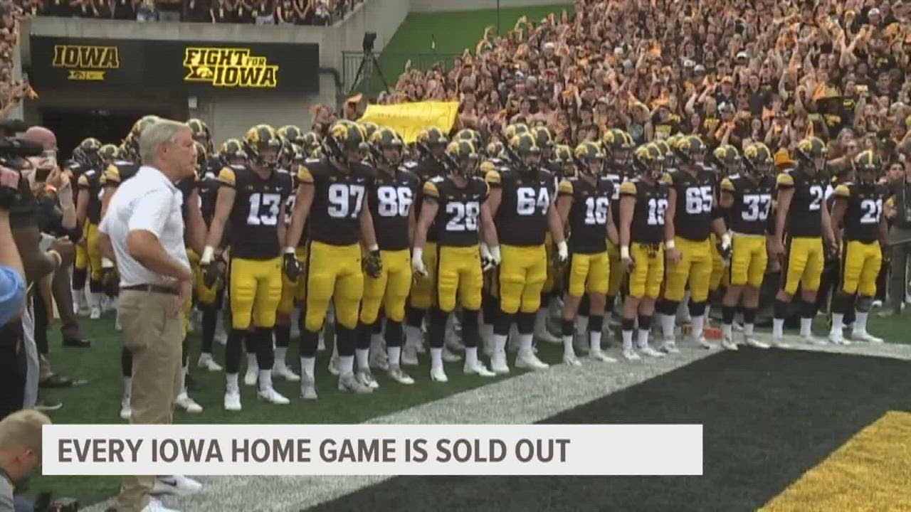 Iowa Football sells out every home game for 1st time since 2011 - YouTube