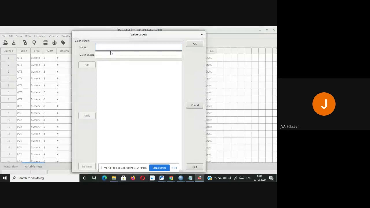 Discovering Statistics with PSPP Day 1 - YouTube