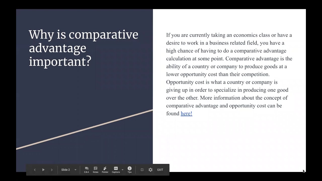 How to Calculate Comparative Advantage - YouTube