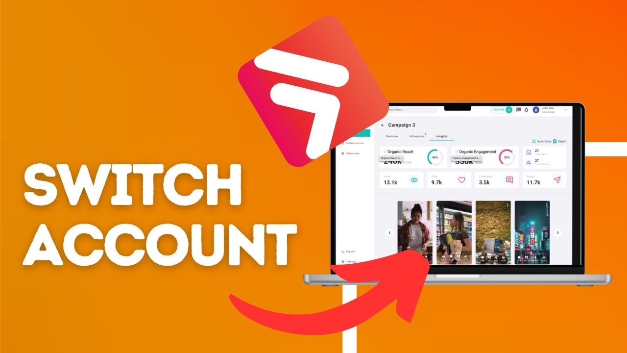 How to add another account on FameUp? - YouTube