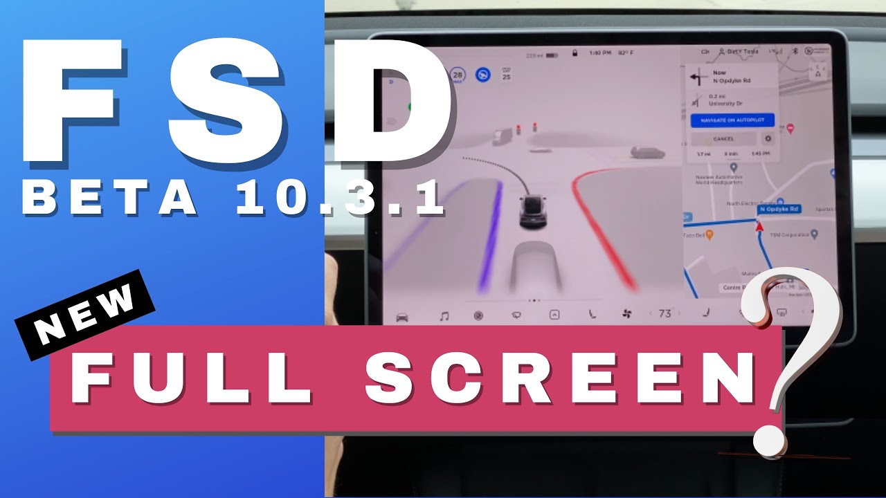 Tesla full screen Explained - YouTube