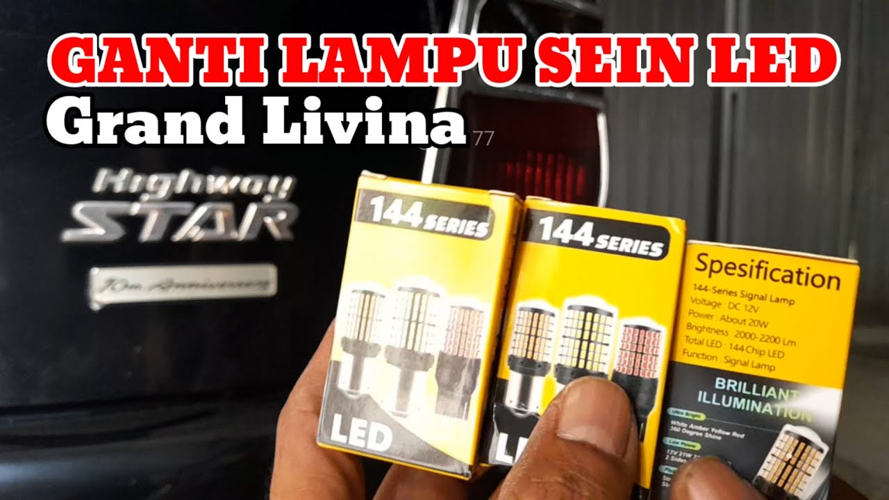 Lampu Sein LED grand Livina - YouTube