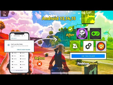 HOW TO FIX CAN'T USED FOLDER PROBLEM IN ANDROID 11,12,13,14 l 100% PROBLEM SOLVED ALL VERSION ...