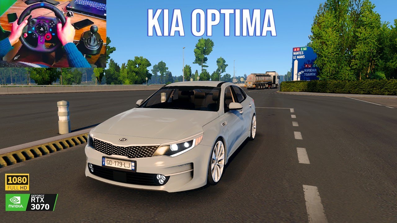 Realistic Driving Kia Optima in Euro Truck Simulator 2: Logitech G29 ...