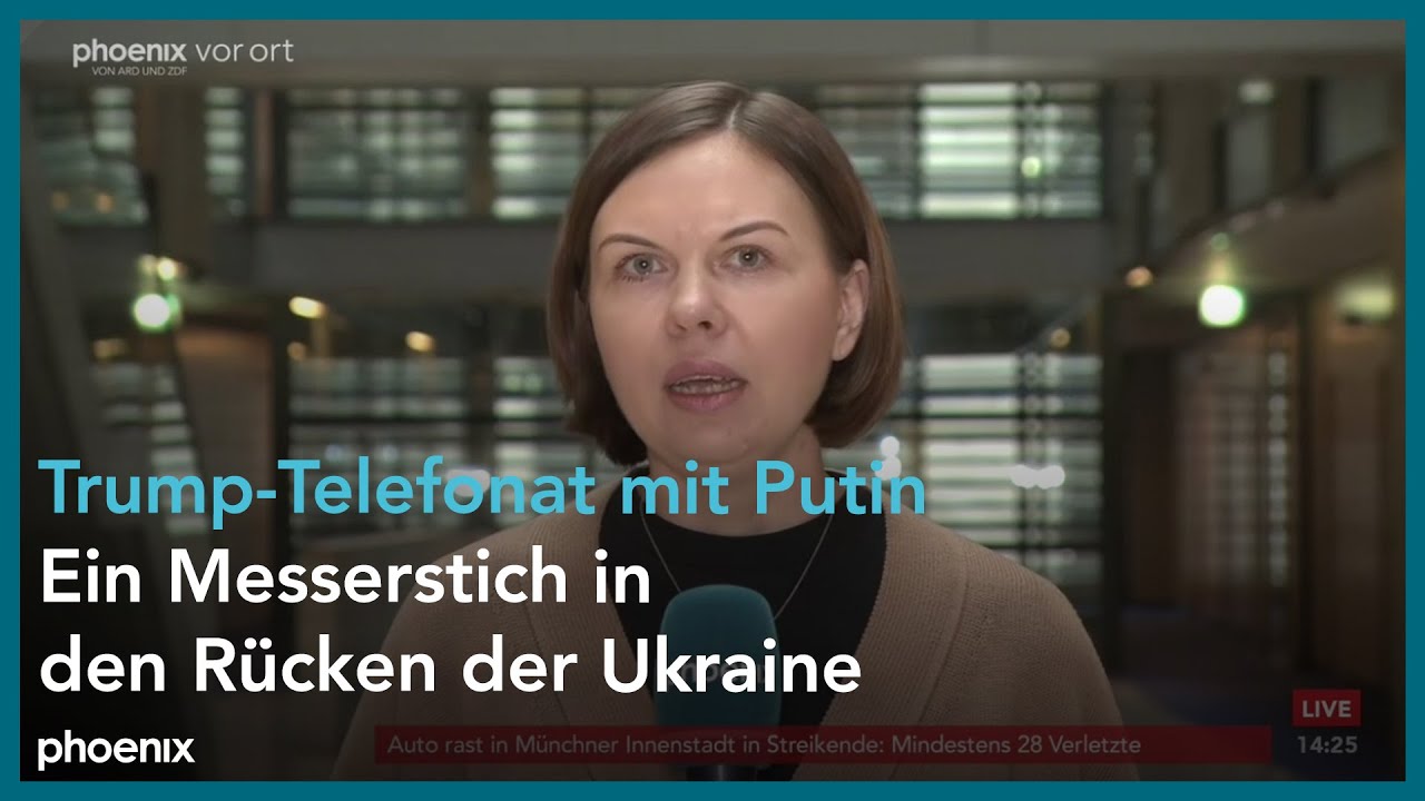 Ljudmyla Melnyk zum Telefonat von Trump mit Putin am 13.02.25 - YouTube