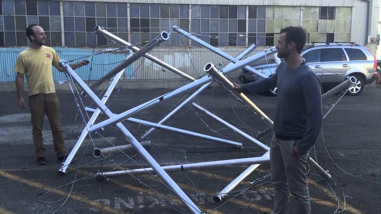 Tensegrity Tower Kinetics - YouTube